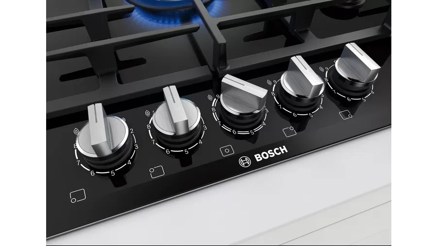 Plita incorporabila Bosch PPH6A6B20, Gaz, 4 arzatoare, Aprindere ...