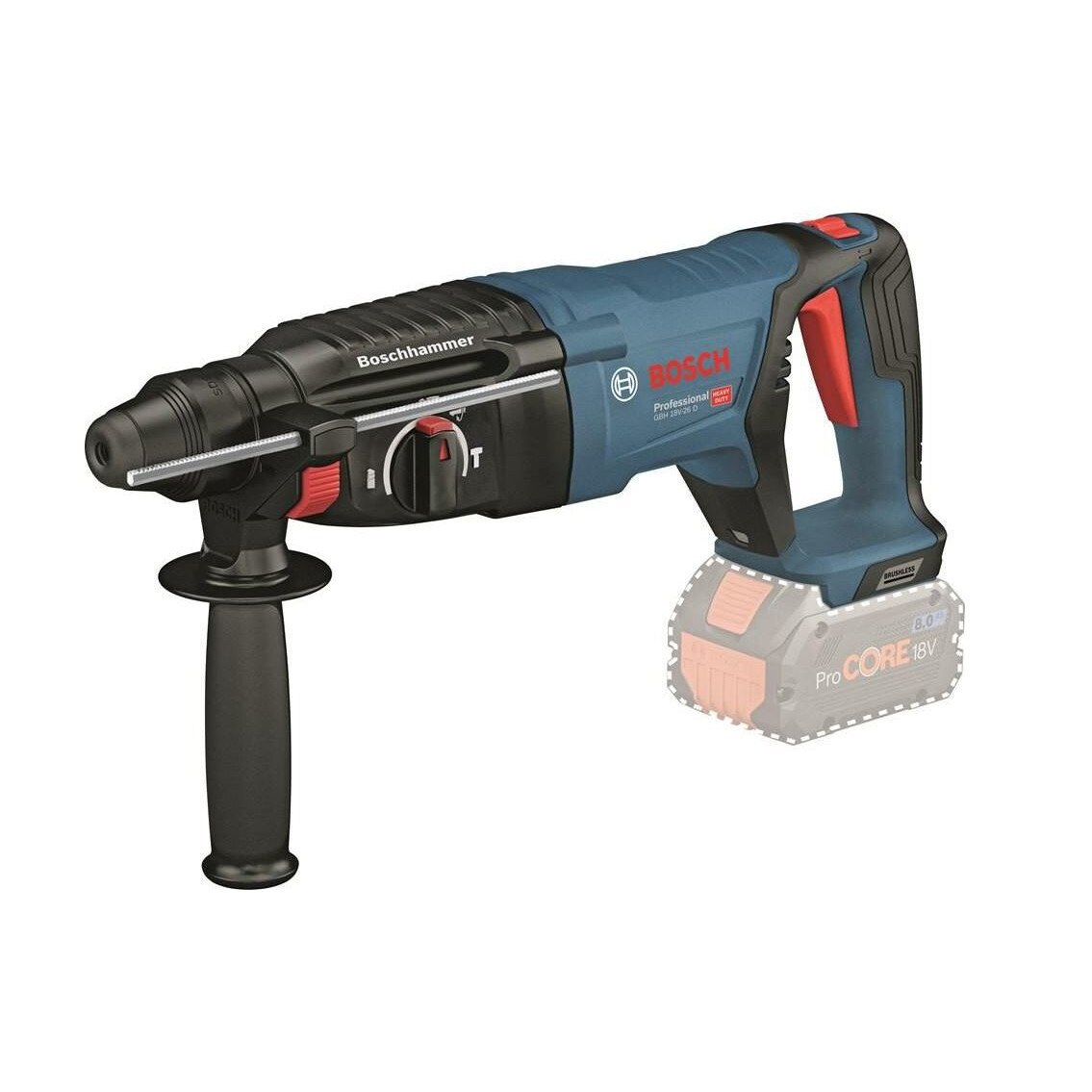 Burghiu cu ciocan Bosch GBH 18V-26 D 18V - eMAG.ro