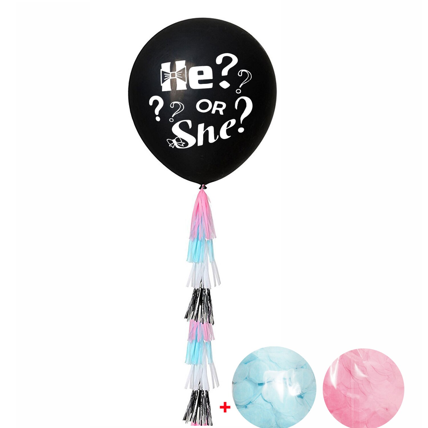 Комплект балони за разкриване на пола Време е за парти момиче или момче 90 см момиче или