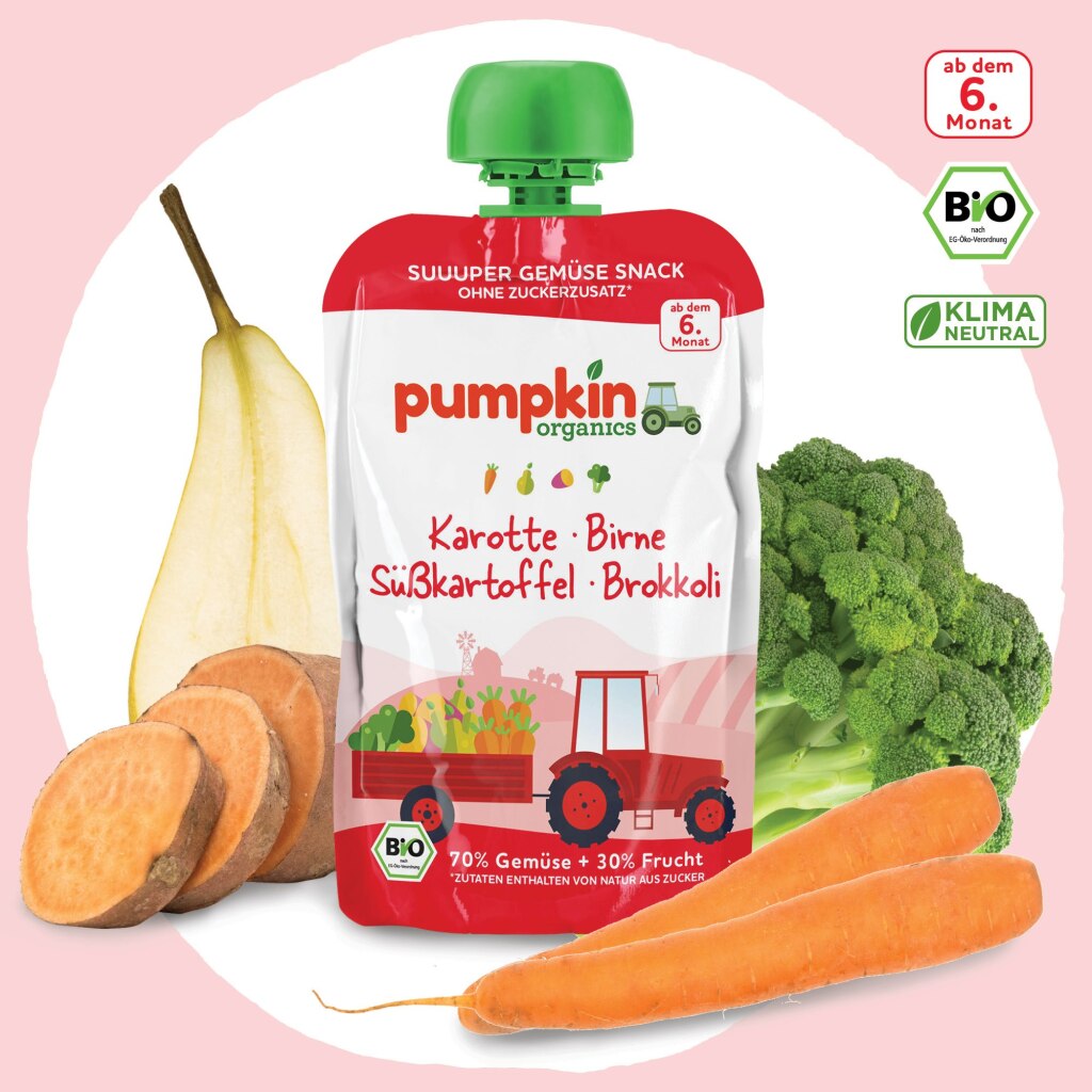 Piure Bio de Legume si Fructe cu Morcov, Cartofi Dulci, Broccoli si ...