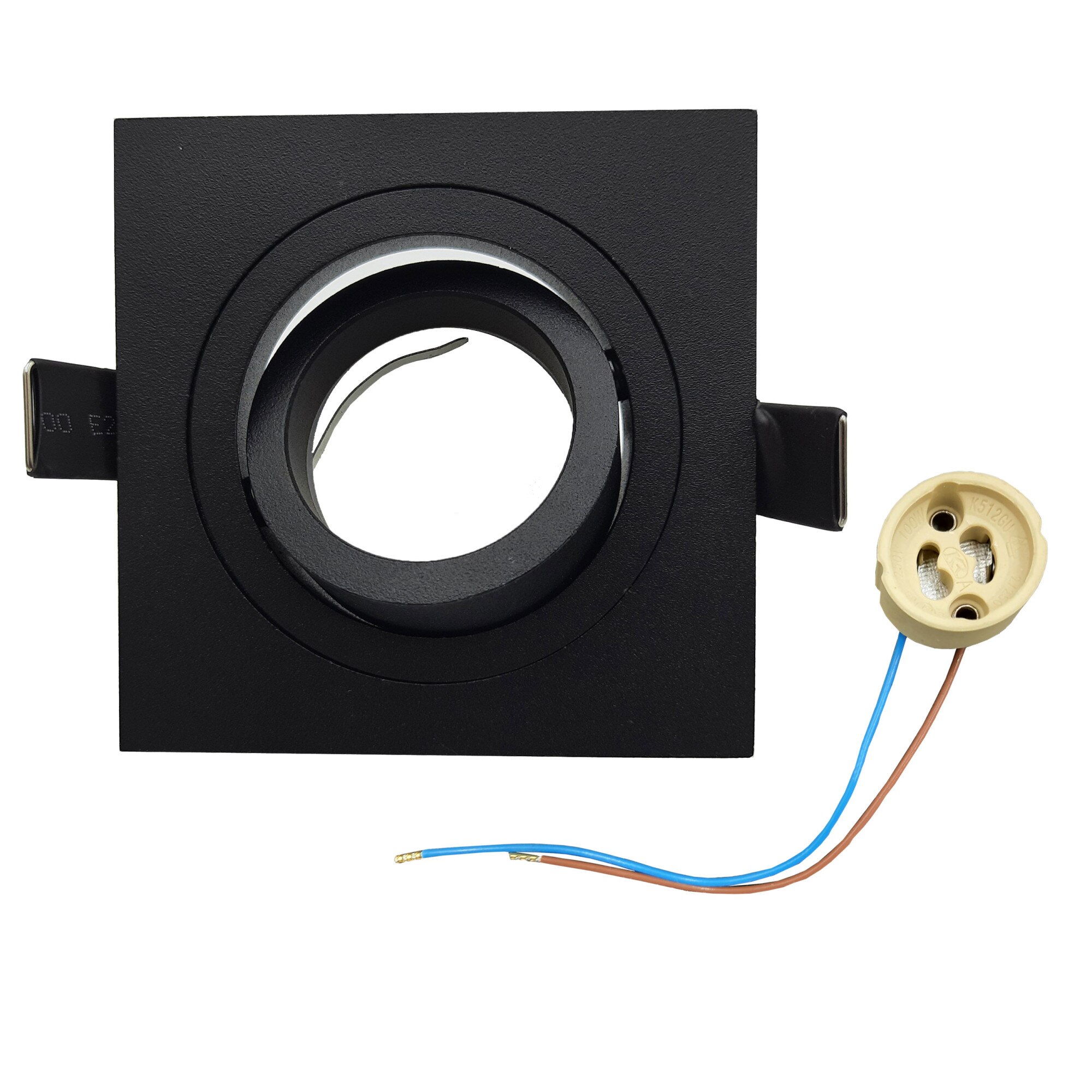 Spot, Boma, LED, Incastrat, Patrat, Aluminiu, Negru - eMAG.ro