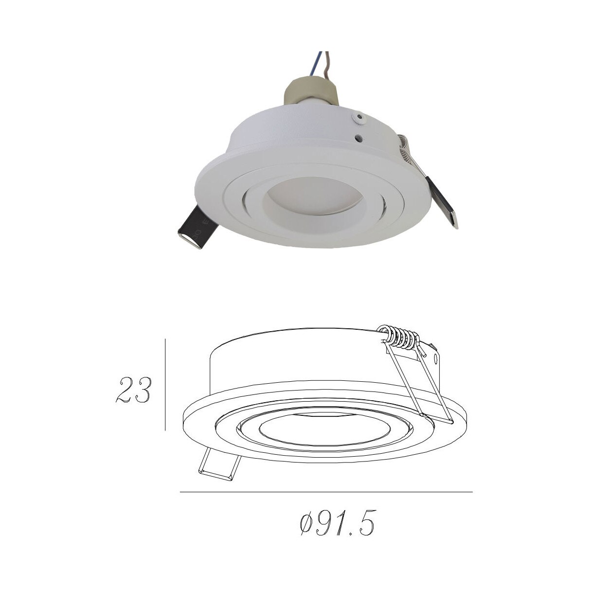 Spot Olso, Boma, LED, Incastrat, Patrat, Aluminiu, Alb - eMAG.ro