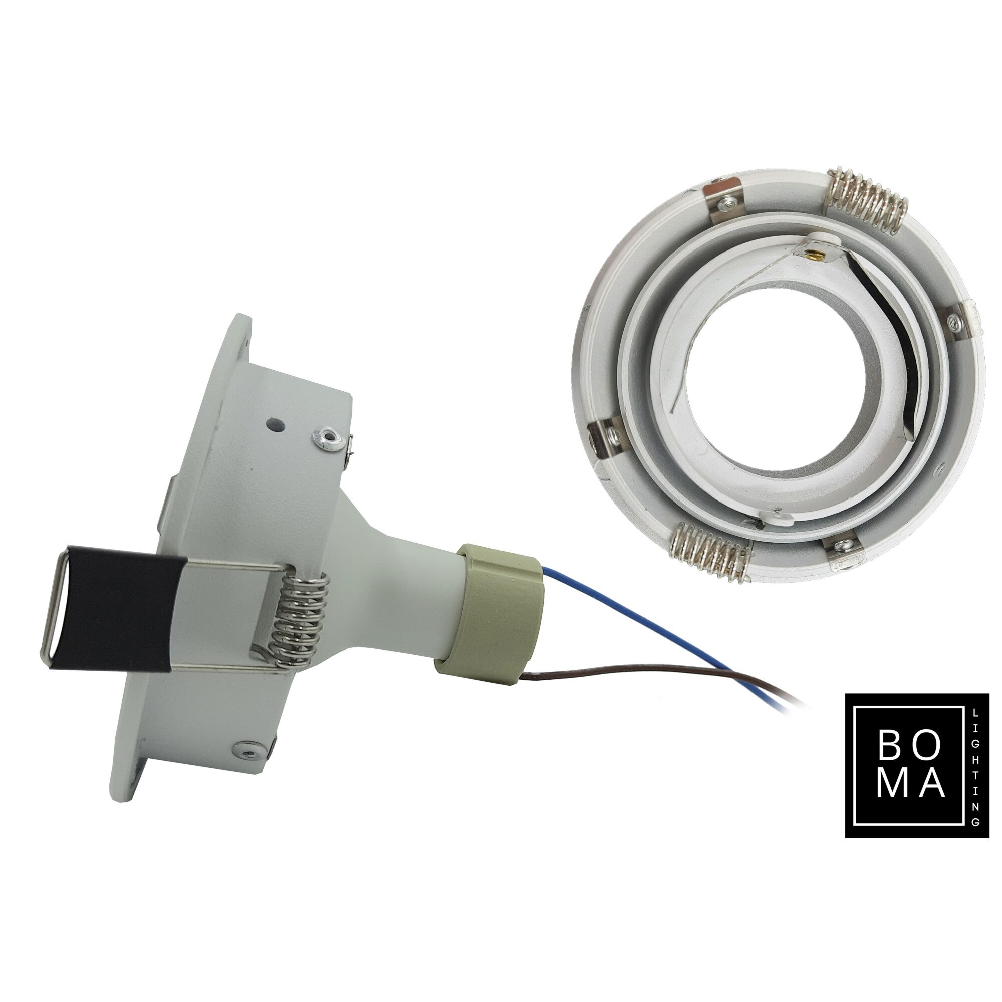 Spot Olso, Boma, LED, Incastrat, Patrat, Aluminiu, Alb - eMAG.ro