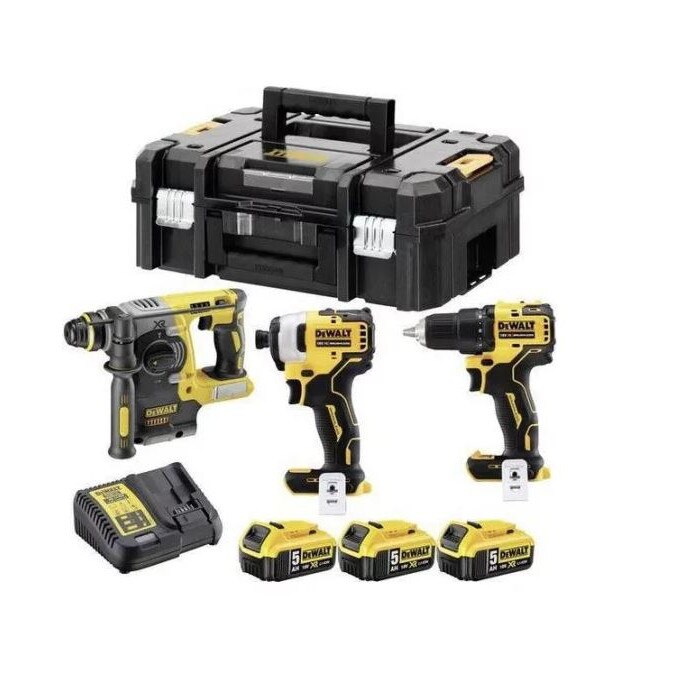 Set 3 scule 18V DCD708 si DCF809 si DCH273 si 2acc 5Ah si incarcator ...