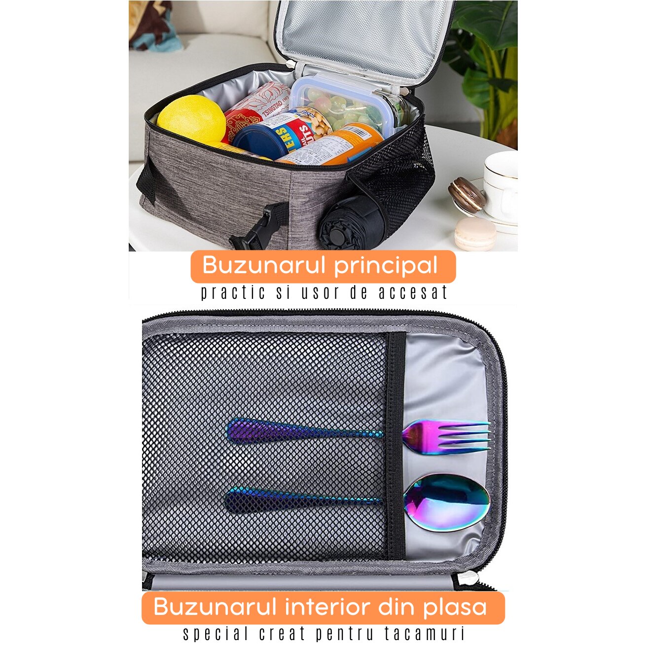 Geanta termica, termoizolanta, camping, pentru alimente, bauturi ...