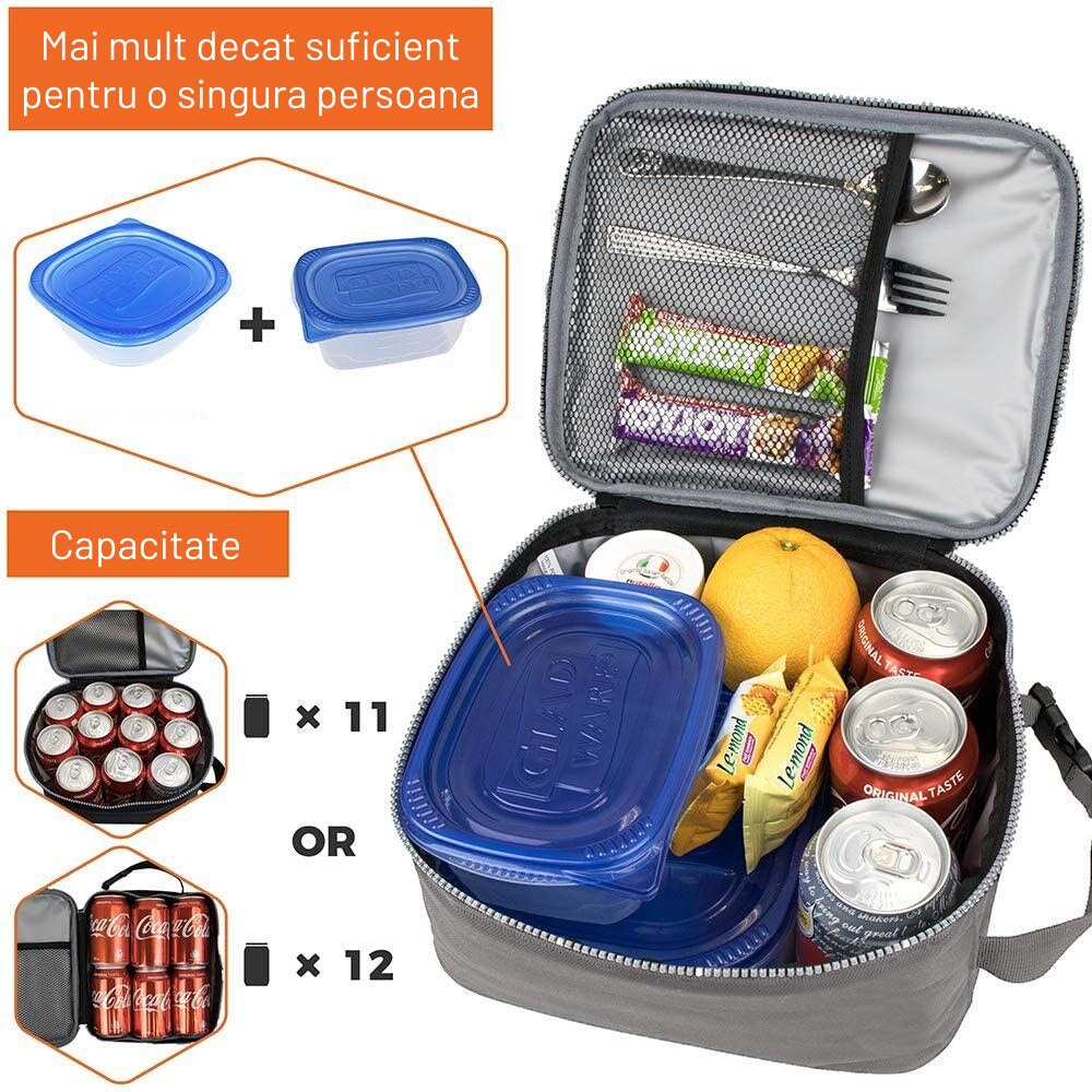 Geanta termica, termoizolanta, camping, pentru alimente, bauturi ...