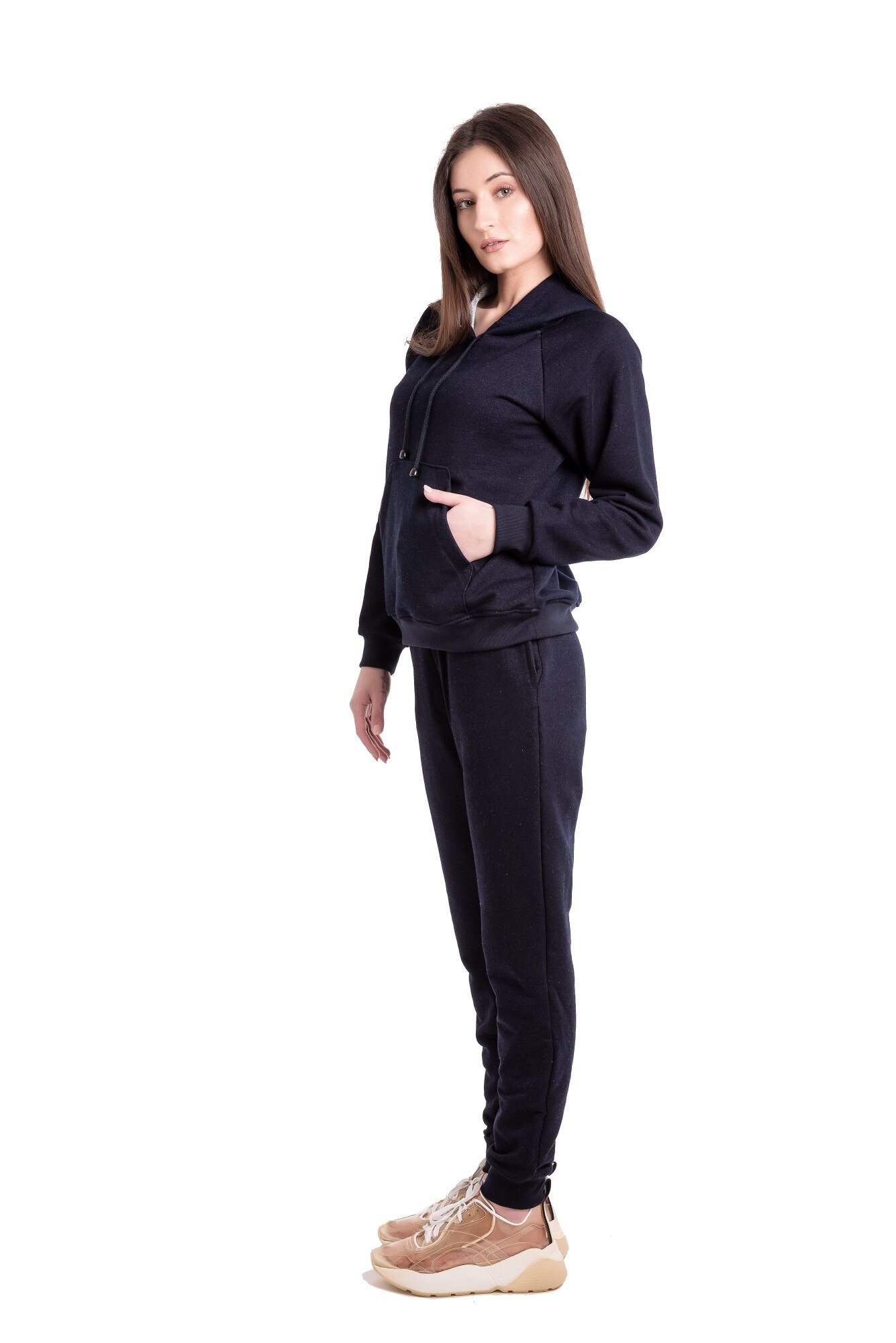 Trening dama, Lia Veselie, Model Classic, bumbac, bleumarin, XL - eMAG.ro