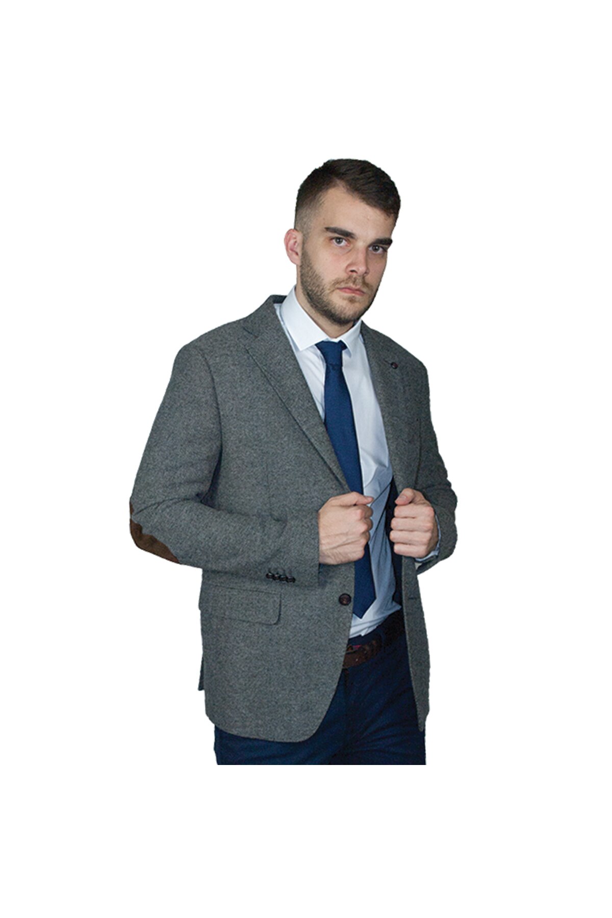 Sacou barbatesc, Master Tailor, Lana/Poliester, Gri, 56 - eMAG.ro