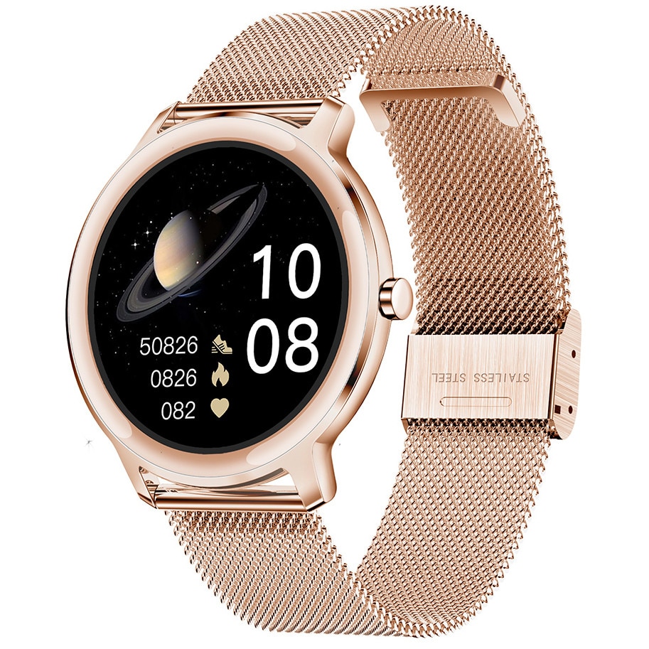 Ceas SmartWatch LikeSmart Prestige FiT, 1.10", SpO2, Notificari Apel si ...