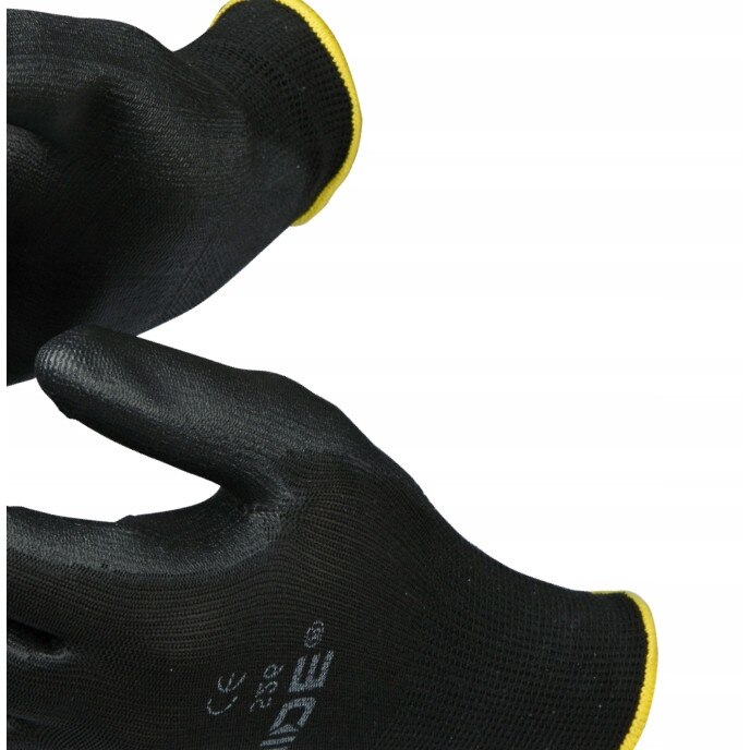 Manusi de lucru, Guide, Poliuretan, Negru, L - eMAG.ro