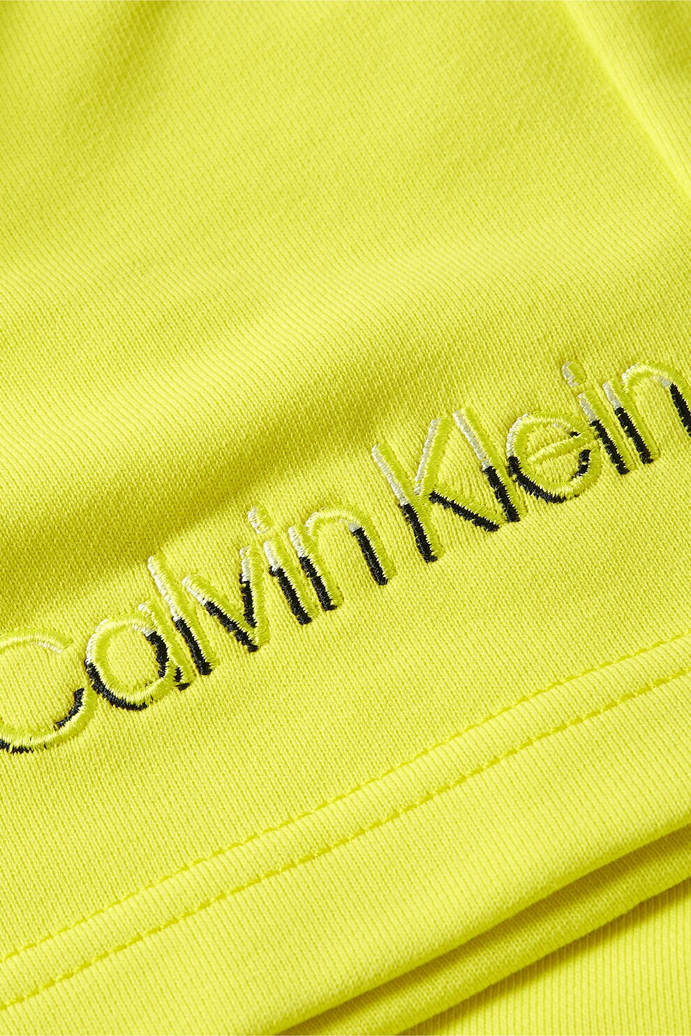 CALVIN KLEIN, Bermude sport cu logo brodat, Galben, S - eMAG.ro