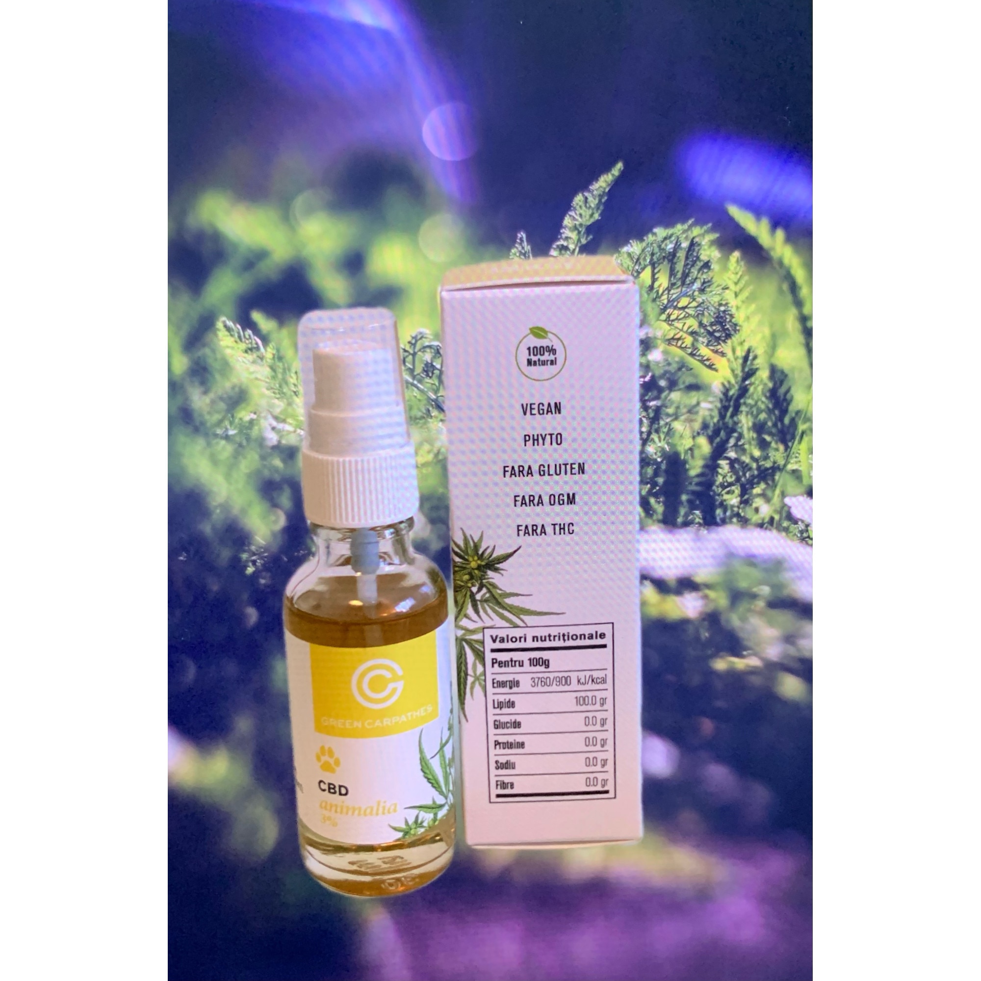 Ulei CBD 3 %, Green Carpathes, Animalia, 30 ml, Fara THC - eMAG.ro