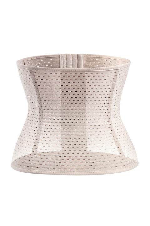 Corset modelator pentru talie, crem, reglabil, efect de subtiere ...