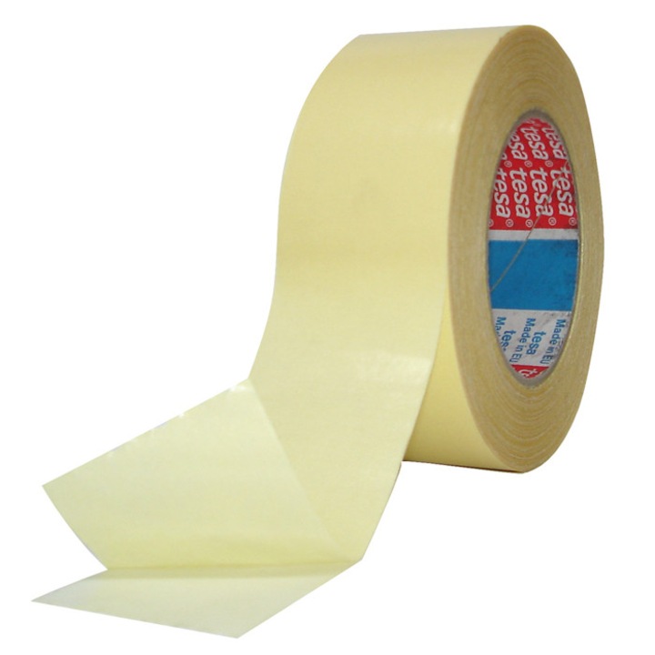 Banda biadeziva Tesa 4934 textil 25mx50mm - eMAG.ro