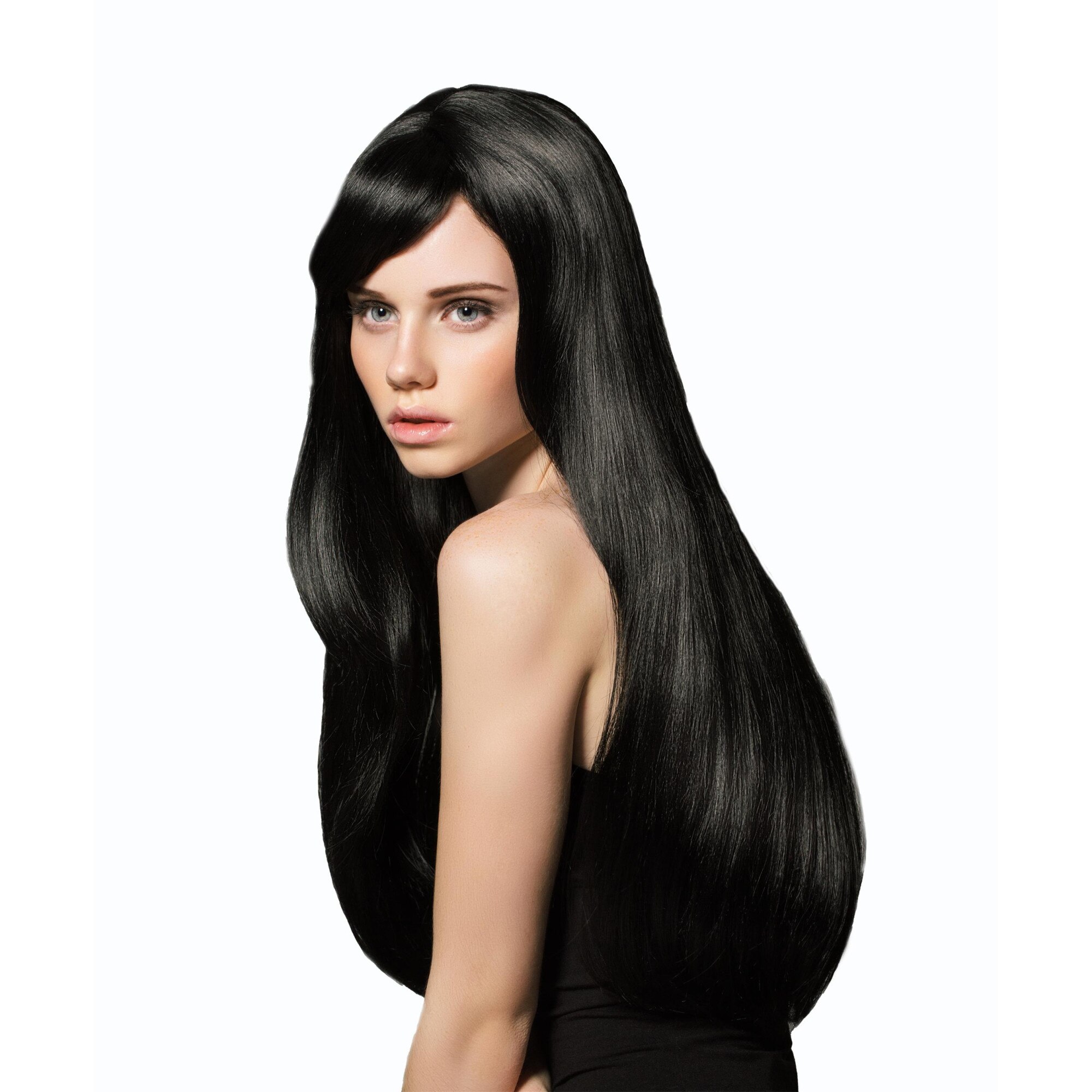 Extensii par natural, Hair2heart, 40 cm, Negru - eMAG.ro
