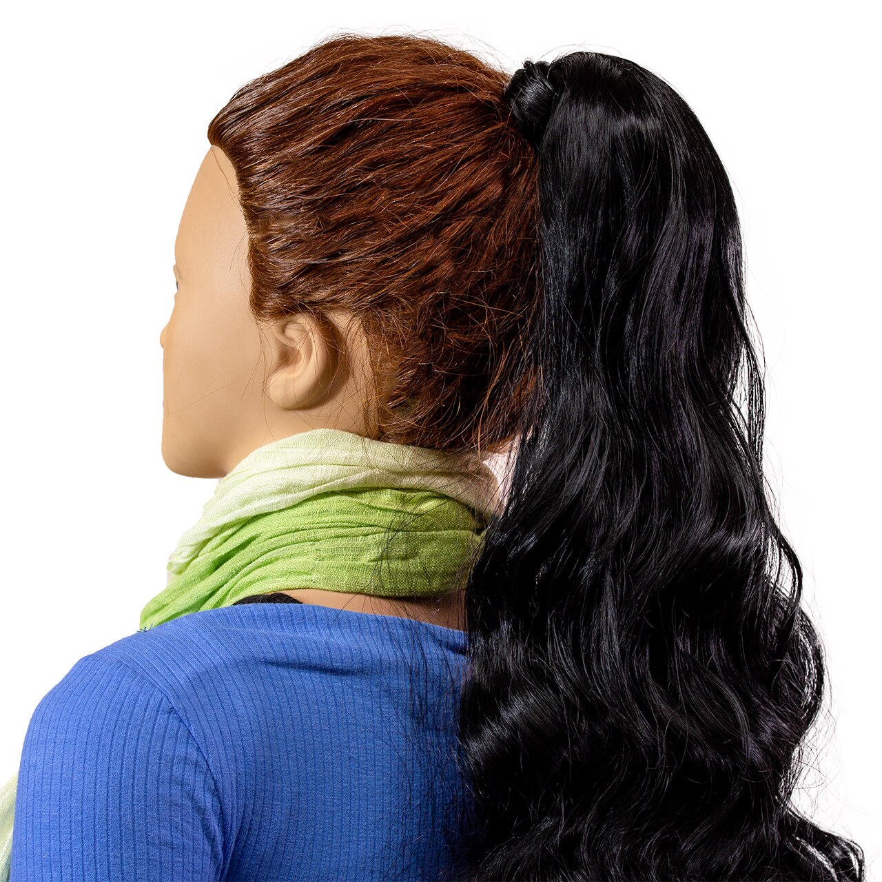 Extensie par coada Hair2heart, Par sintetic, Ondulat, Negru - eMAG.ro