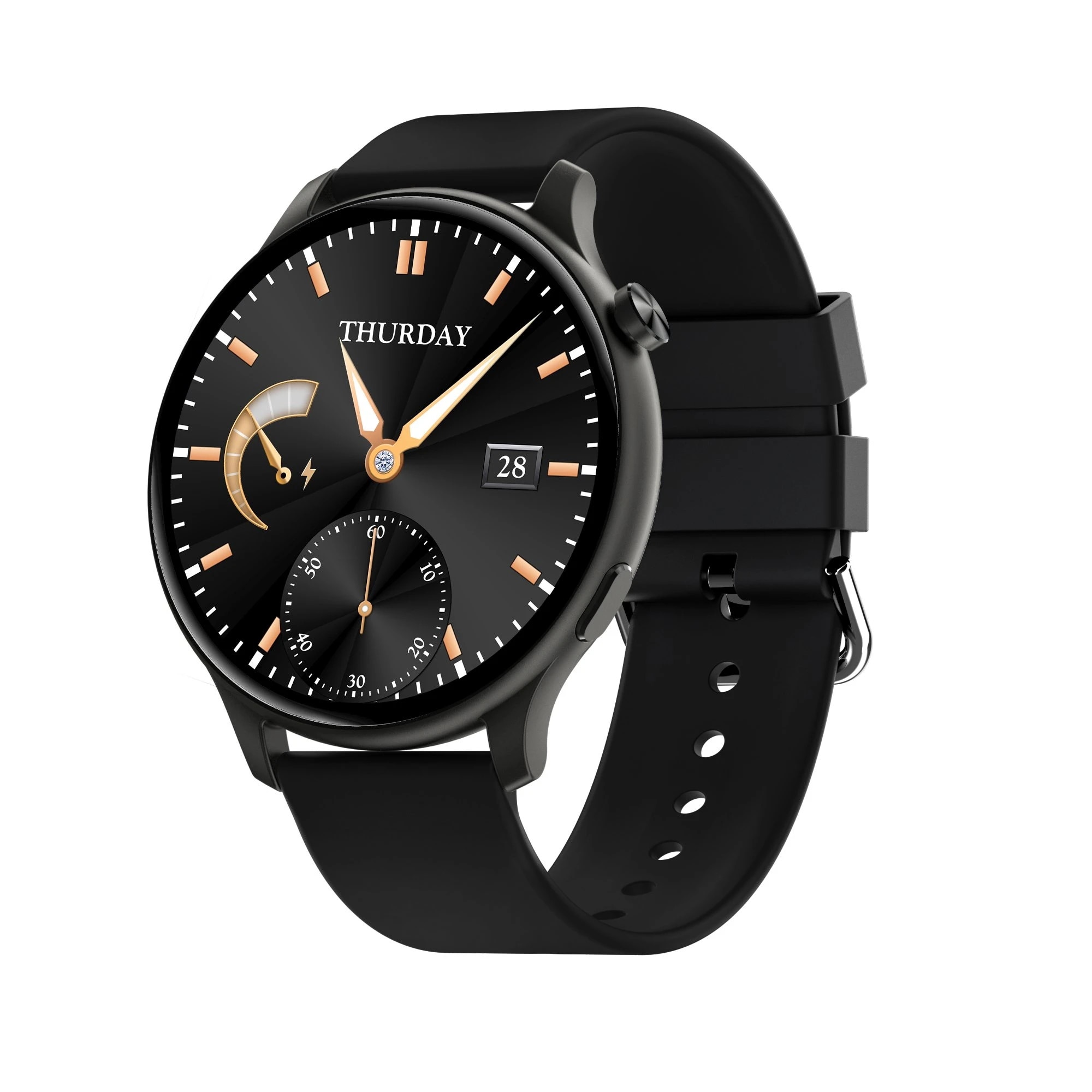 Smartwatch VIVA™ BLACK IdealStore Full HD, Ecran de 1.28 Inch cu ...