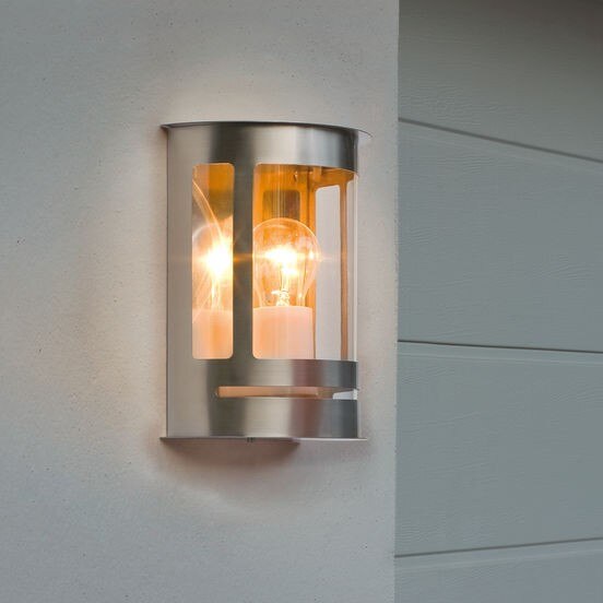 Aplica exterior, EGLO, 1 bec E27, Inox, DARIL - eMAG.ro