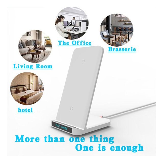 Incarcator fara fir, Zola®, wi-fi, 15 W, incarcare rapida, alb - eMAG.ro