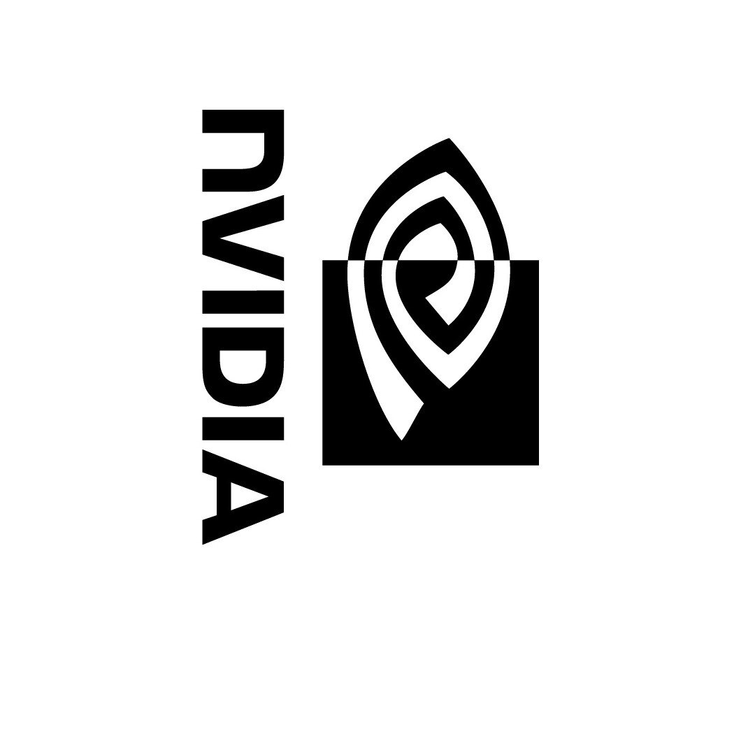 Nvidia стикер 14смx11см за залепване на кола мото лаптоп черно бял Emag Bg