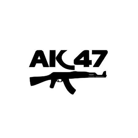 Sticker decorativ auto, AK 47, 15x11 cm - eMAG.ro