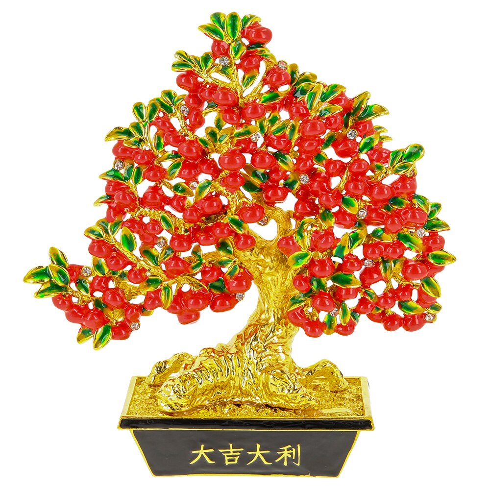 Copacul dorintelor si al prosperitatii cu mere si strasuri, multicolor ...