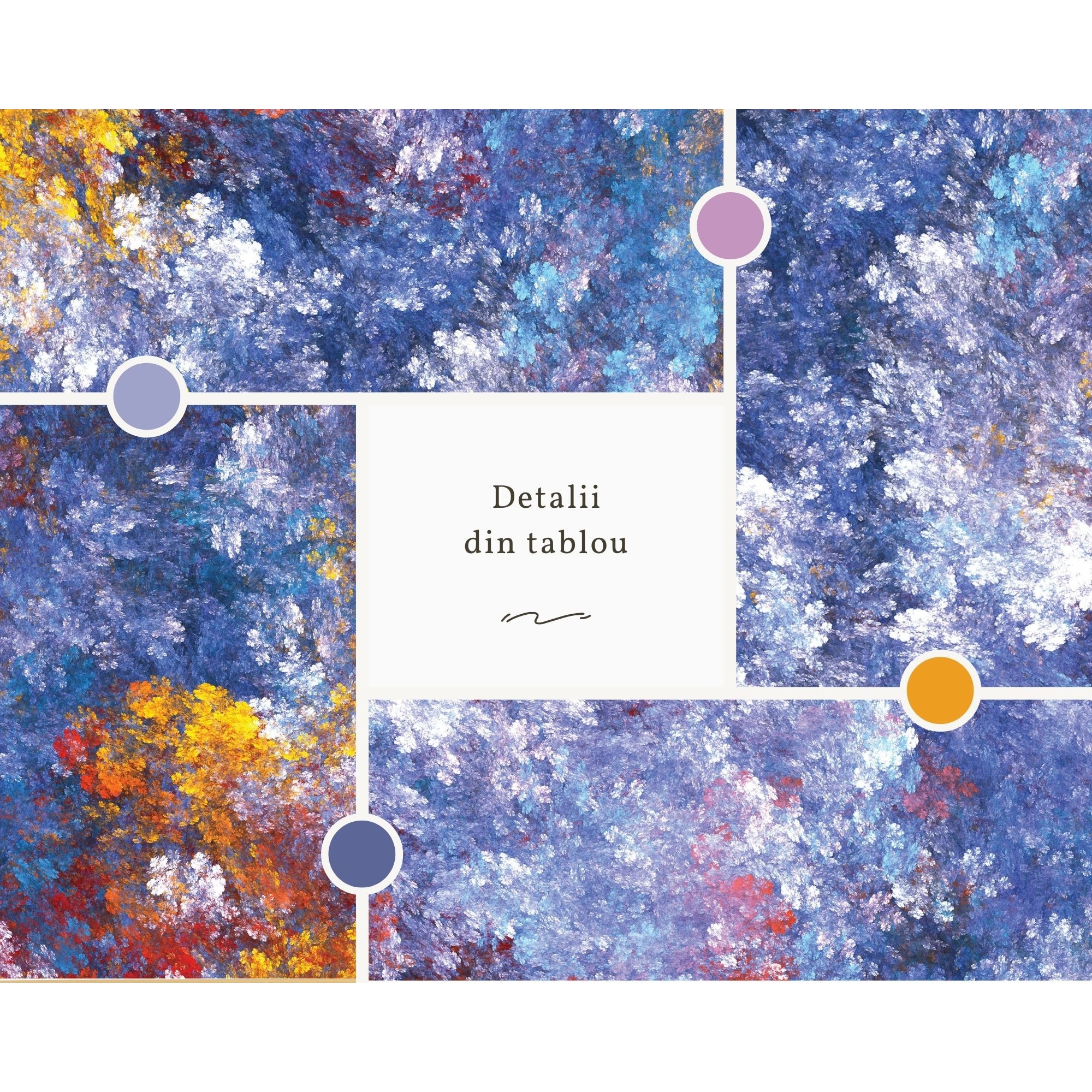 Set 2 tablouri inramate, Padure abstracta, 50 x 40 cm - eMAG.ro