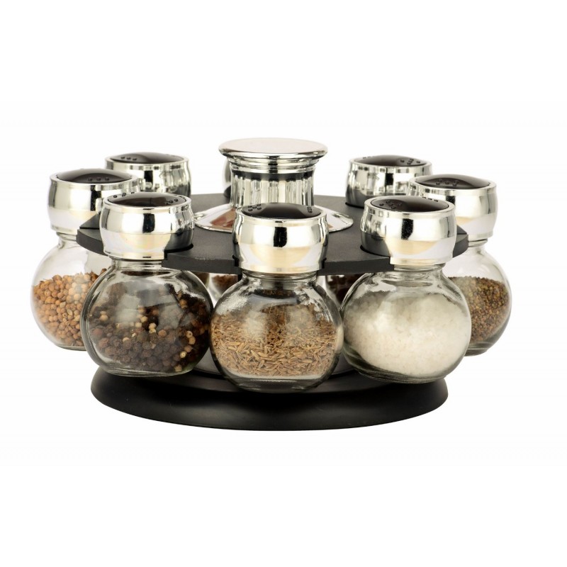 Set de condimente 8 piese cu suport rotativ - eMAG.ro