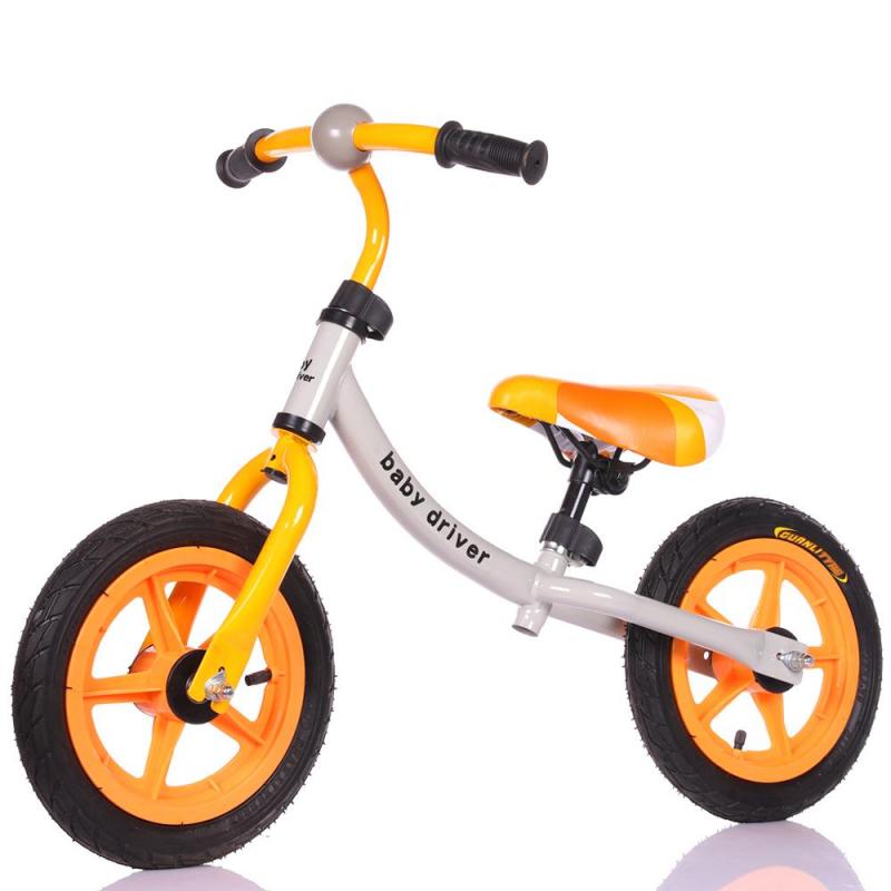 Bicicleta fara pedale 12 inch cu roti EVA Baby Driver Orange - eMAG.ro