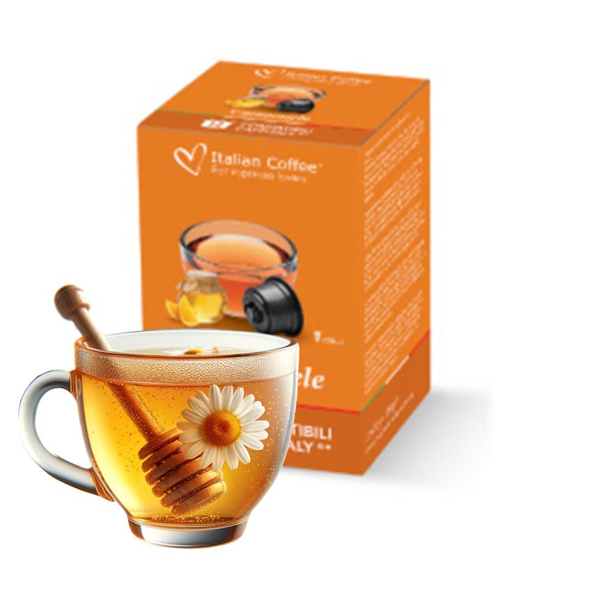Ceai de Musetel cu Miere, 72 capsule compatibile Cafissimo/Caffitaly ...