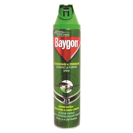 Spray Insecticid Baygon Gandaci si Furnici 2 in 1 400 ml - eMAG.ro