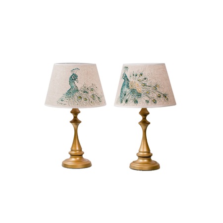 Set 2 veioze pictate manual Suba Decor 50x30cm auriu - eMAG.ro