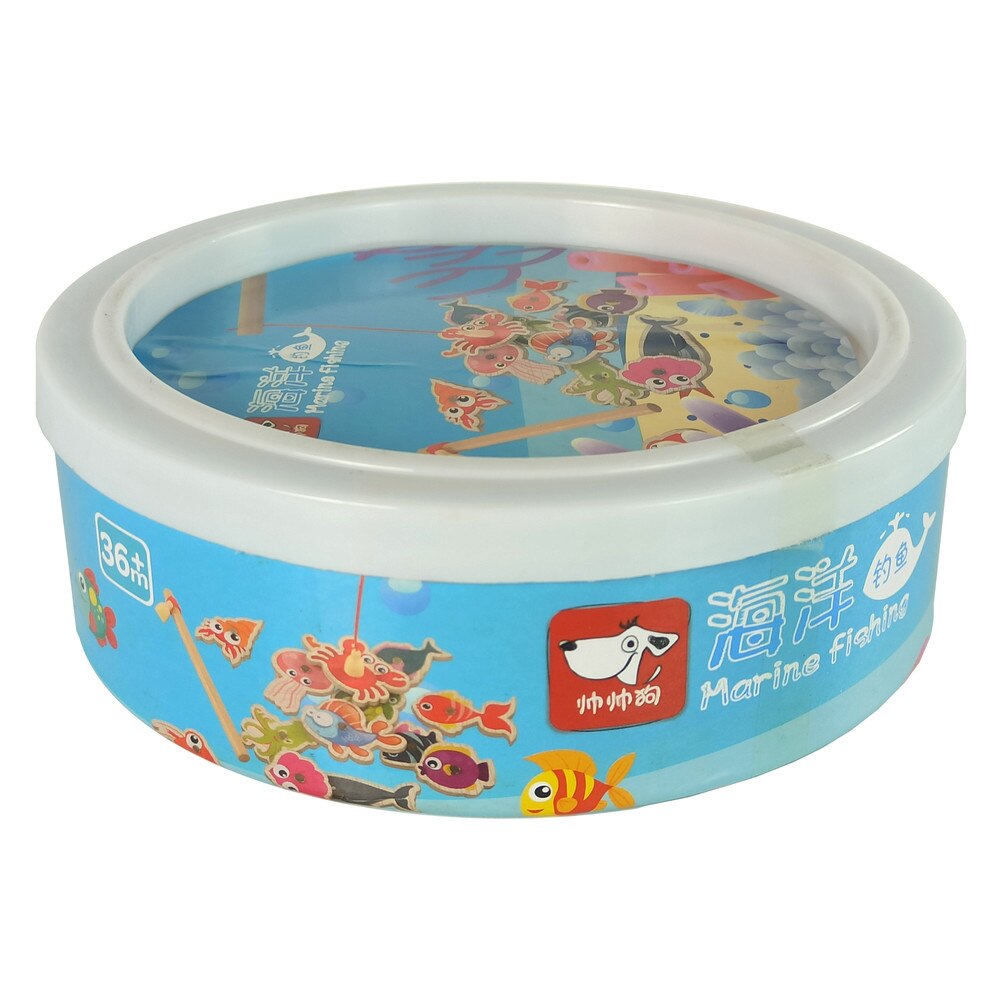 Joc Pescuit, Lemn, 2 undite, Multicolor - eMAG.ro