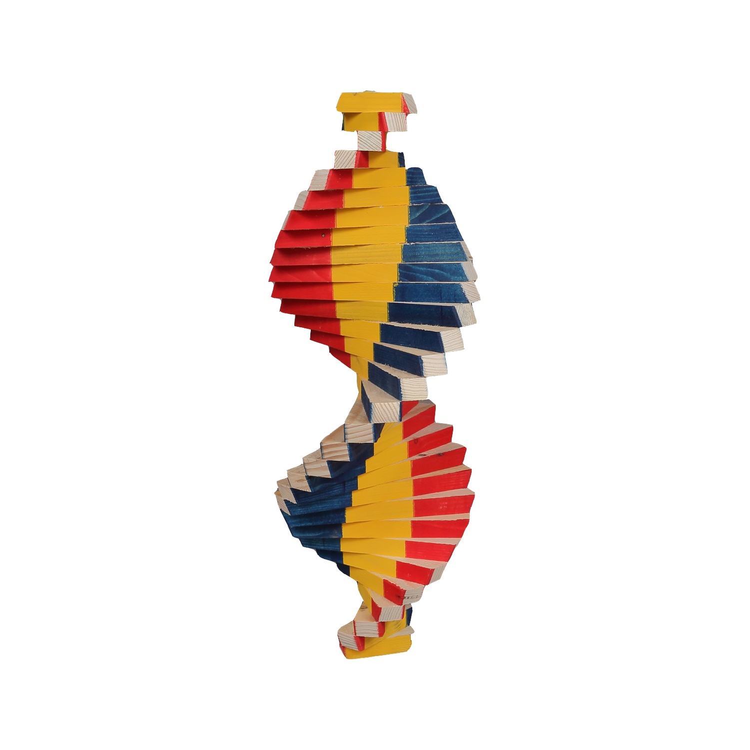 Morisca de vant din Lemn, Tricolor, 60 cm - eMAG.ro