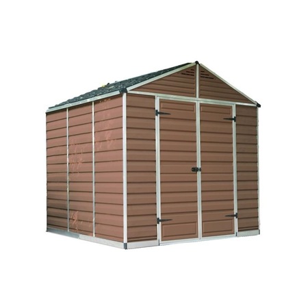 Casuta gradina, magazie unelte Trufi P88, 229x229 cm, maron, din ...