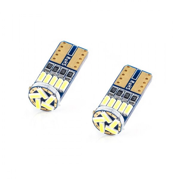 Set 2 x leduri auto T10 SMD 4014, 2.16W, canbus - eMAG.ro