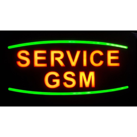 Reclama luminoasa Ledstar, SERVICE GSM, de exterior / interior, 44 x 24 ...