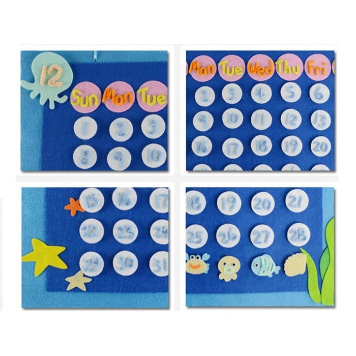 Set lucru manual calendar, Jokomisiada, 40 x 34 cm, Multicolor - eMAG.ro