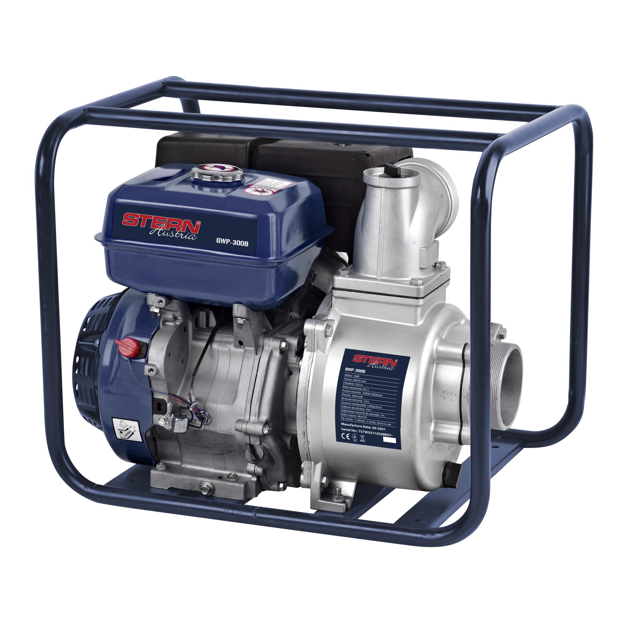 Motopompa Stern GWP-300B, 6.5 CP, 163 cmc, debit maxim 46 mc/h, 3600 ...
