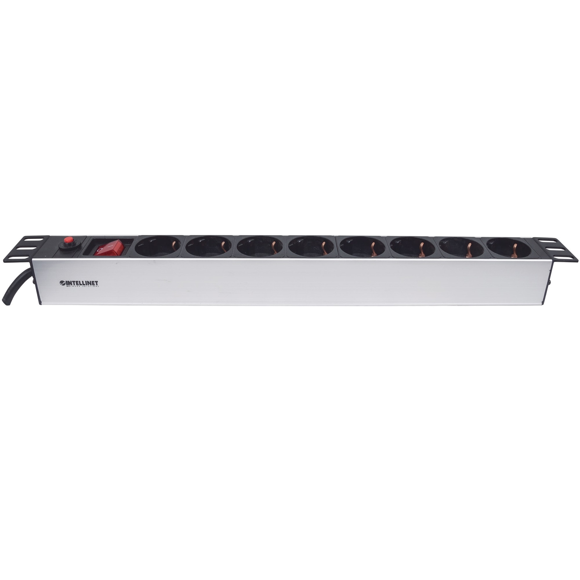 Priza PDU Intellinet 1U pentru rack 19 inch, 8 prize Schuko, intrare ...