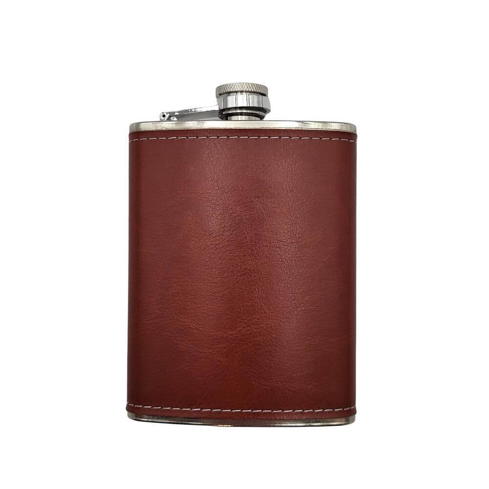 Plosca Inox, Zorr, barna bőr huzat, 236 ml, 600409-M4 - eMAG.hu