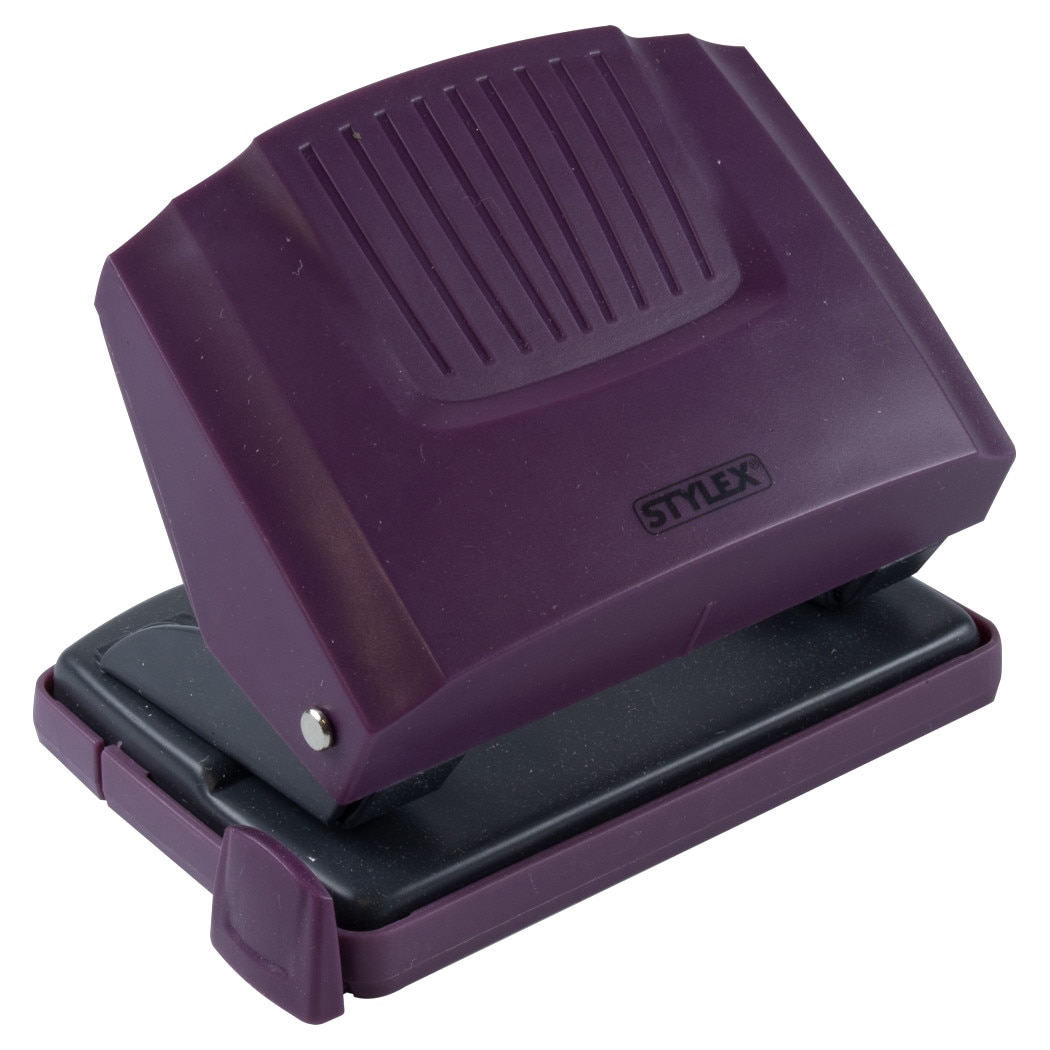 Perforator Stylex 20 coli, alb mov - eMAG.ro