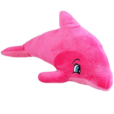 Jucarie delfin din plus, DinoToys, roz, 40 cm - eMAG.ro