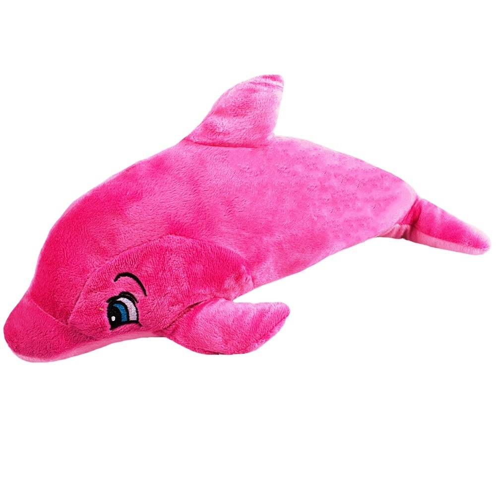 Jucarie delfin din plus, DinoToys, roz, 40 cm - eMAG.ro