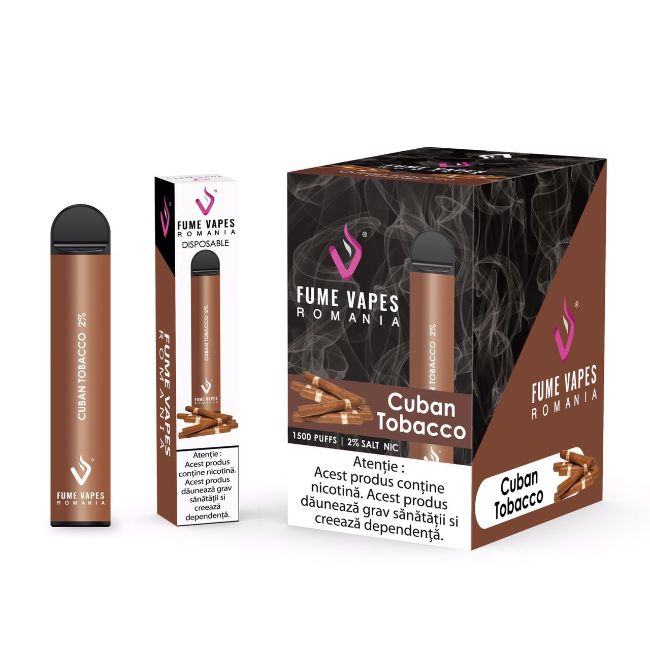 Tigara Electronica Fume Vapes Romania, Cuban Tobacco, 6 ml lichid, 2% ...