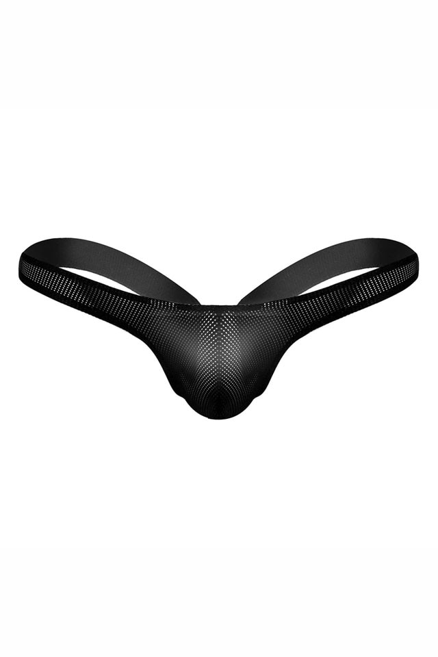 Chiloti Barbati Push Up Tanga Jockstrap Talie Joasa Mesh, Negru, XL ...