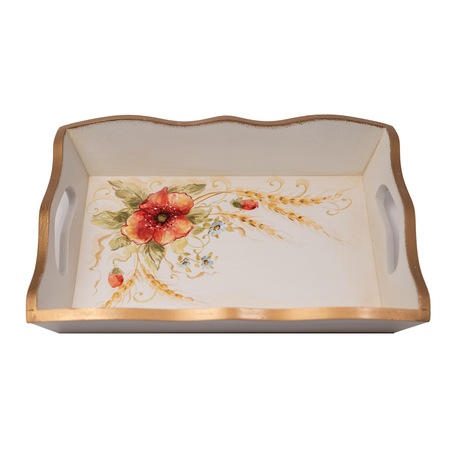 Ръчно рисуван поднос за сервиране Suba Decor 30x20см - eMAG.bg