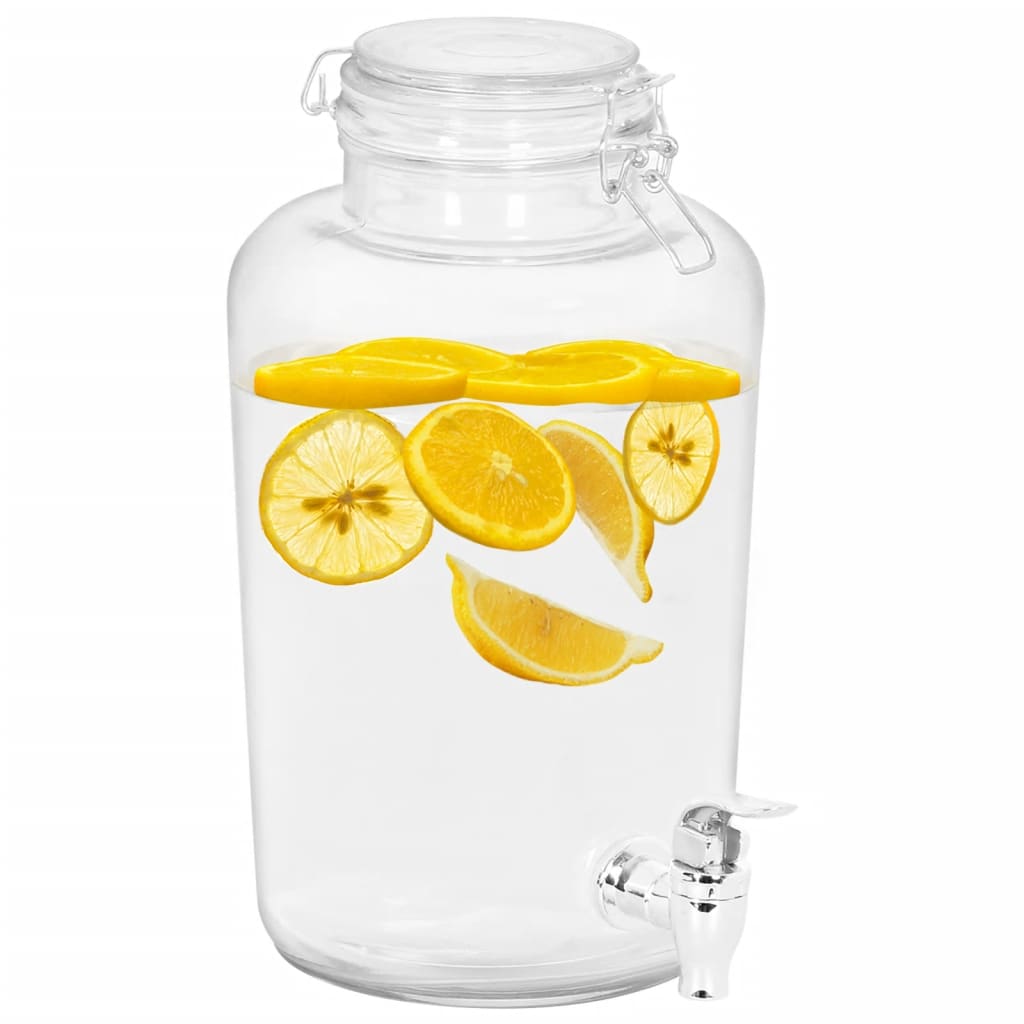 Borcan Dozator de Bauturi cu Robinet si Capac de Sticla pentru Socata ...