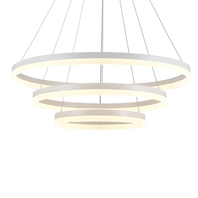 Lustra LED Tip Pendul RFAN, Model 3343-3, cu Telecomanda, 3 Tipuri de ...