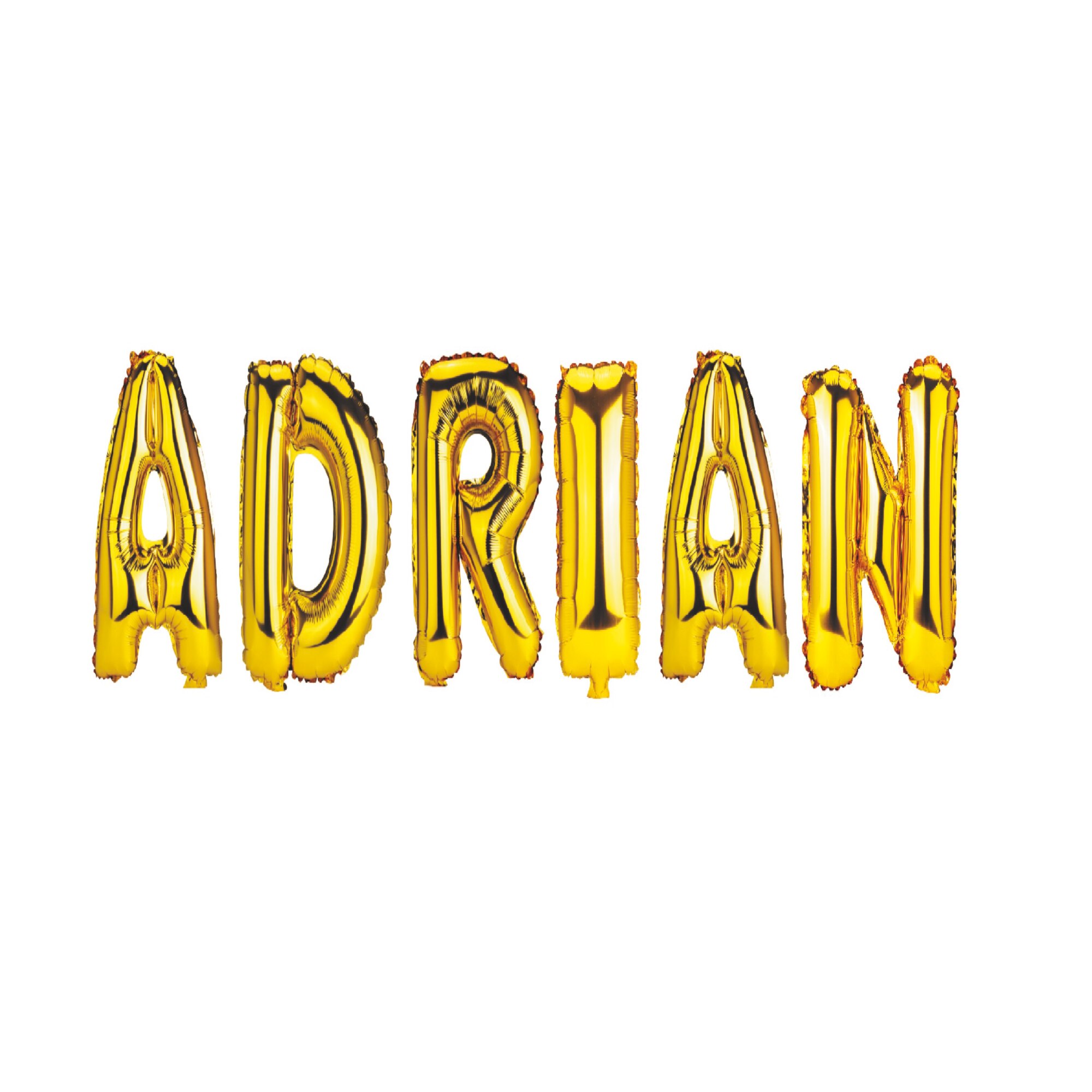 Комплект балони Adrian Name, злато, 40 см - eMAG.bg